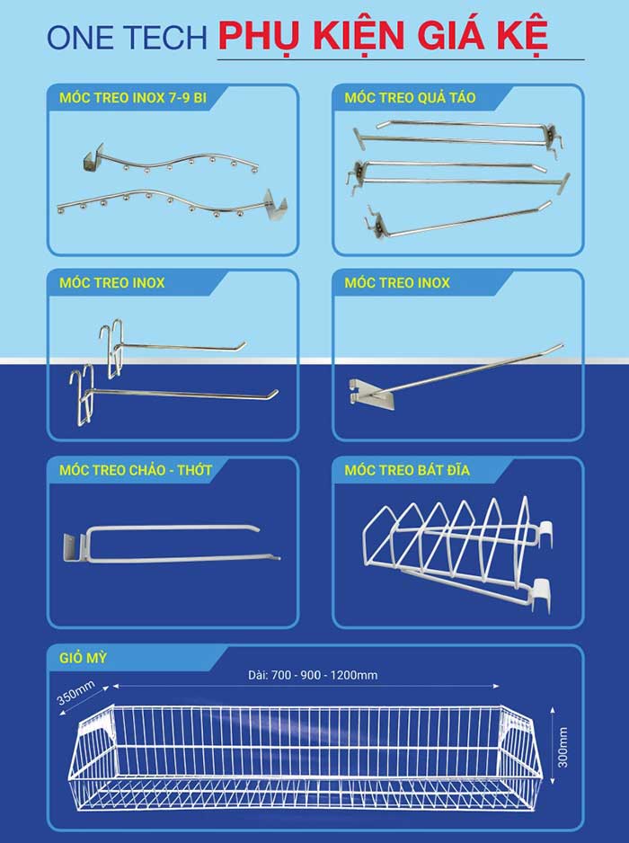 Giá kệ siêu thị Onetech - BH 5 năm, chất lượng #1 Việt Nam